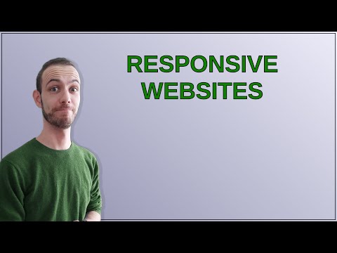 Webmasters: Responsive Websites meta name="viewport" content="width=device-width, initial-scale=1"