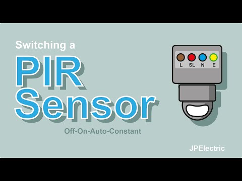 Installing a PIR sensor to an outside light