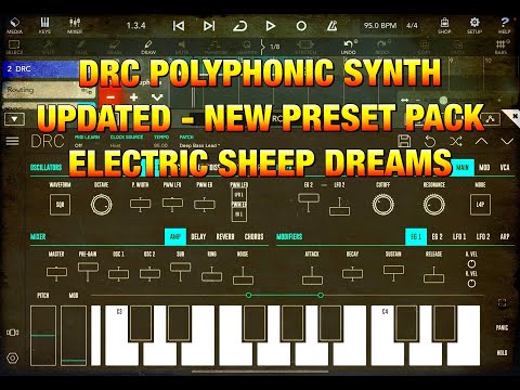DRC Polyphonic Synth - UPDATED with Electric Sheep Dreams Preset Pack - Let's Check it Out - iPad