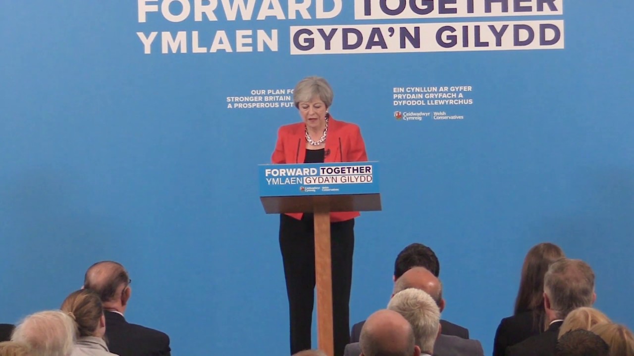 Theresa May makes dementia tax U-turn in Wrexham speech