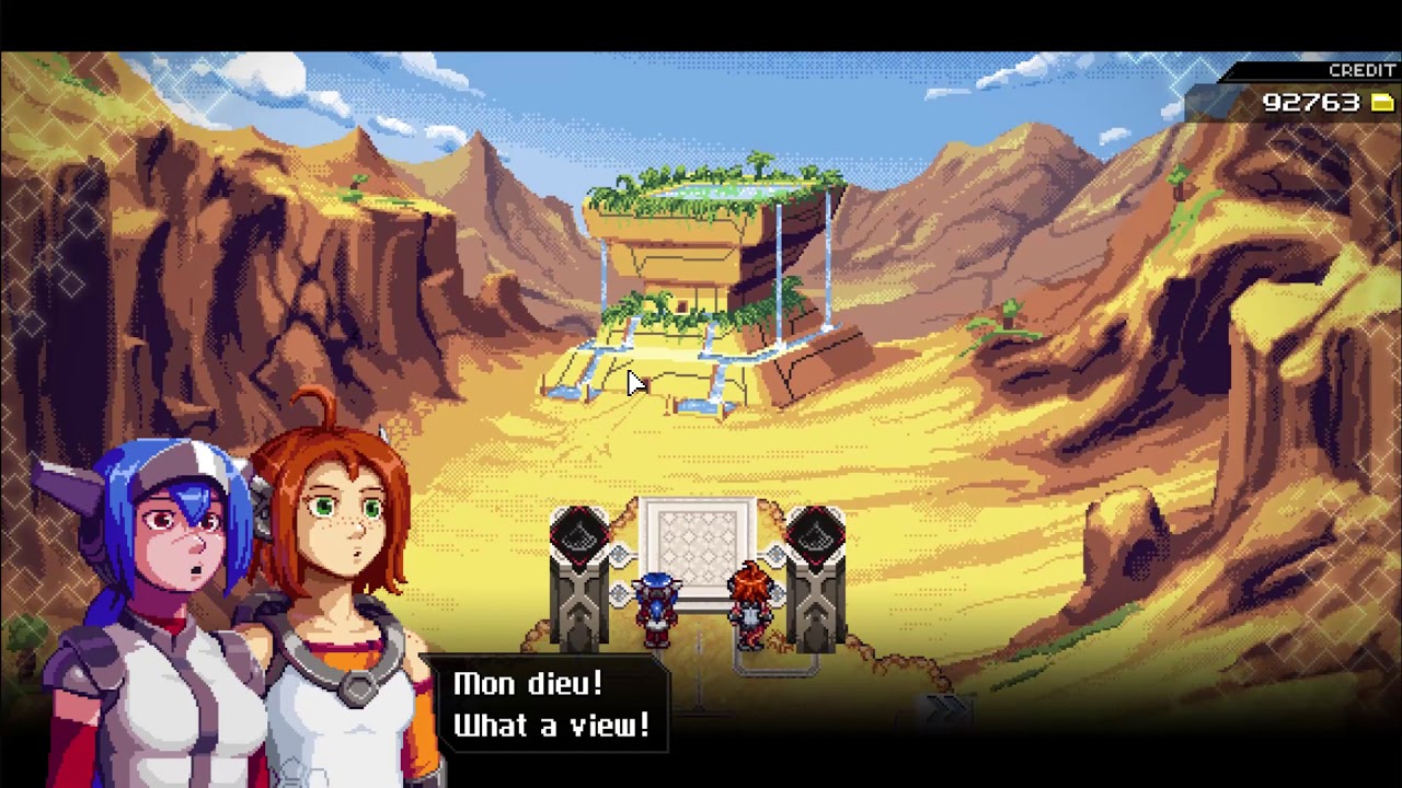 Crosscode scene: When Lea first felt trapped in a MMO
