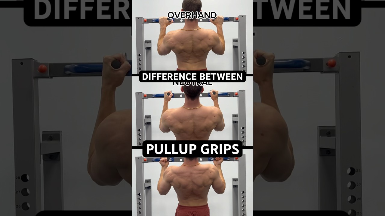 Different pull up grips hit different muscles (also applies to pulldowns)