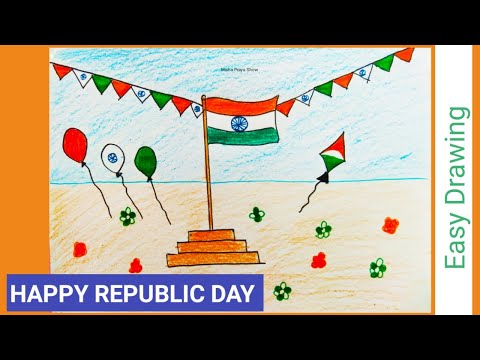 Indian Republic Day Drawing | 26 January Drawing | Happy Republic Day ...