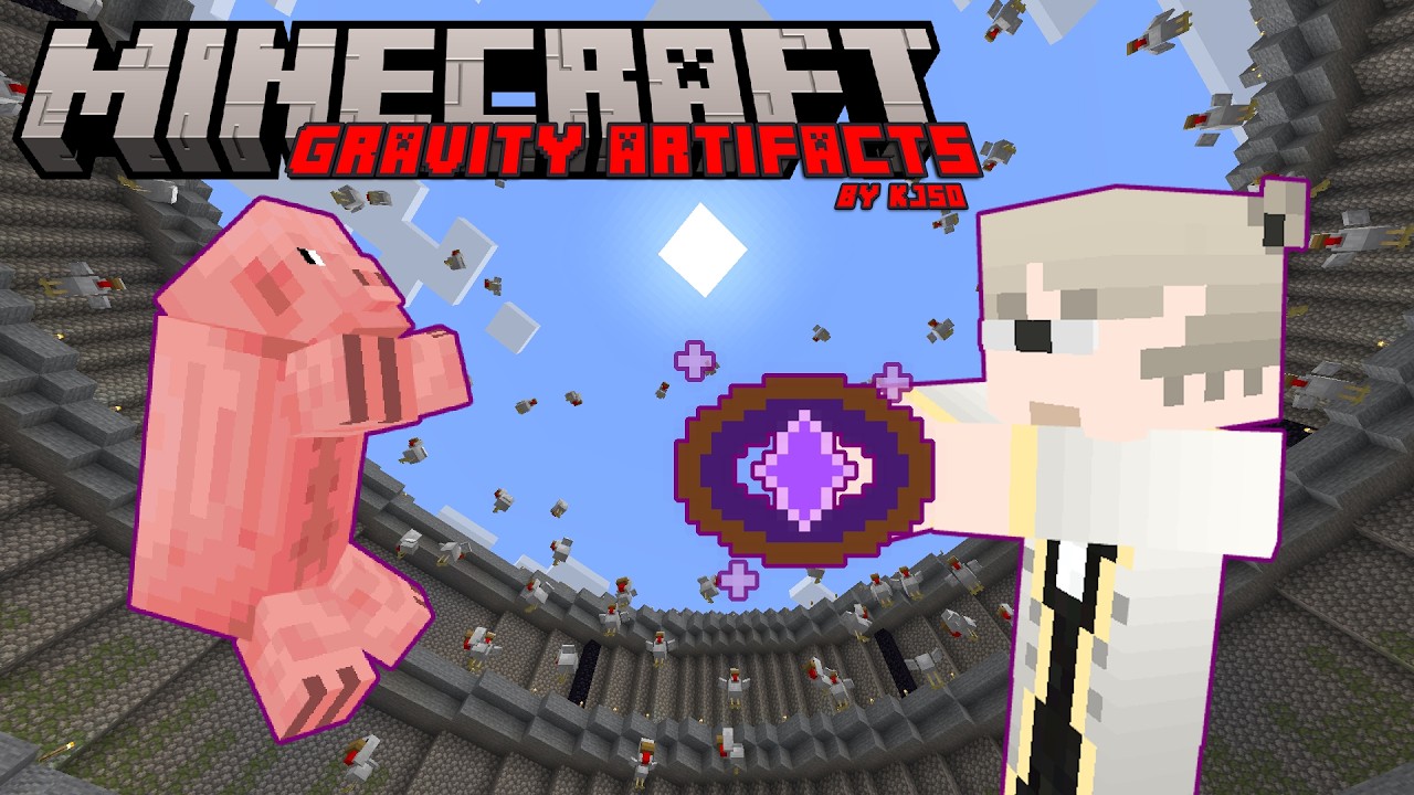 Minecraft: GRAVITY ARTIFACTS! (POWERFUL GRAVITATIONAL TRINKETS!) - Mod Showcase