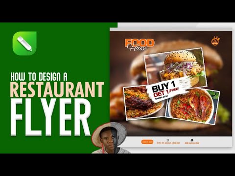 Professional Flyer 2022 (RESTAURANT FLYER) | CorelDraw Tutorial