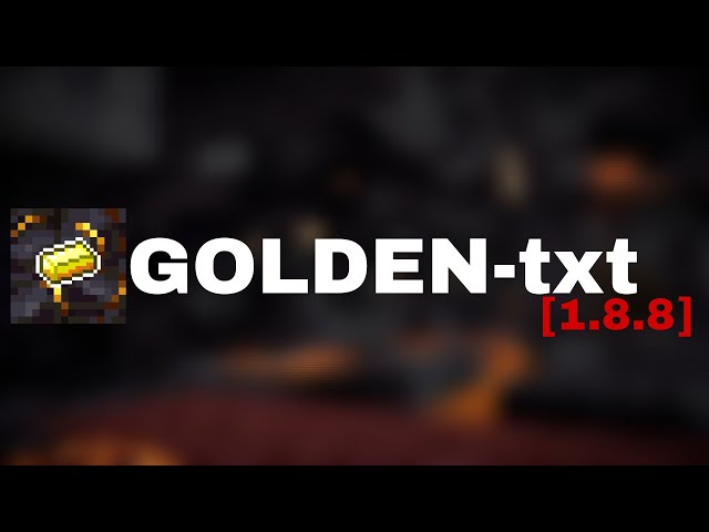 Golden-txt [1.8x] Minecraft Texture Pack