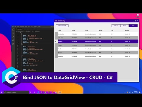 C# SQL Server - Binding Images to DataGridView + CRUD + Bunifu UI | Видео