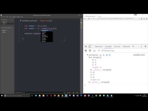 JavaScript ES6 Tutorial #5 - The Spread Operator