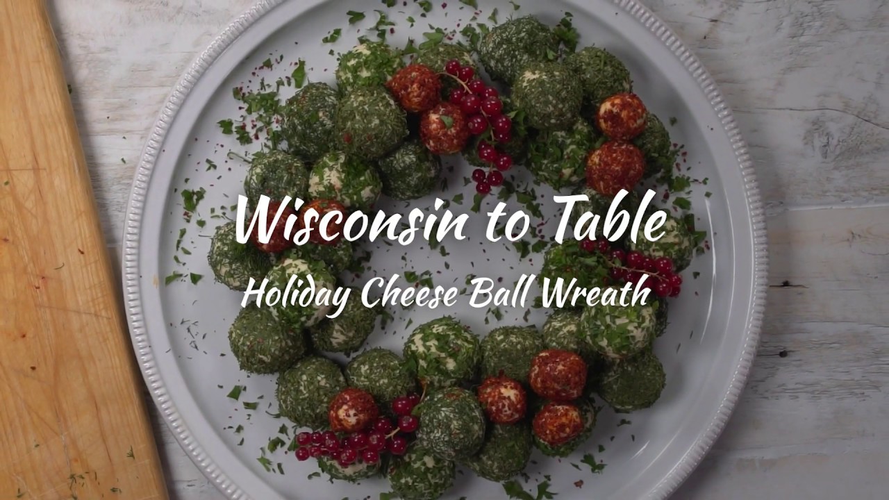 Holiday Cheese Ball Wreath