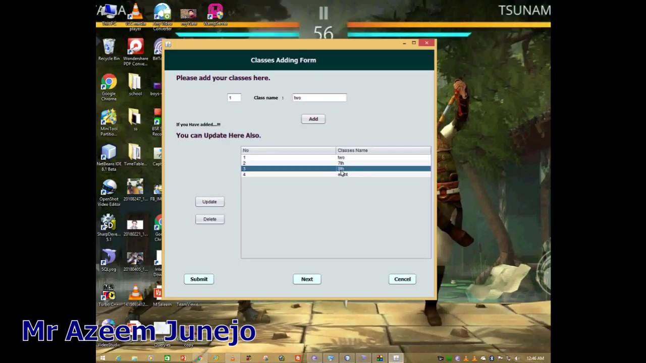 How to Update Selected Row in Java jTable jTextField jLable[Part 2] Java Tutorial