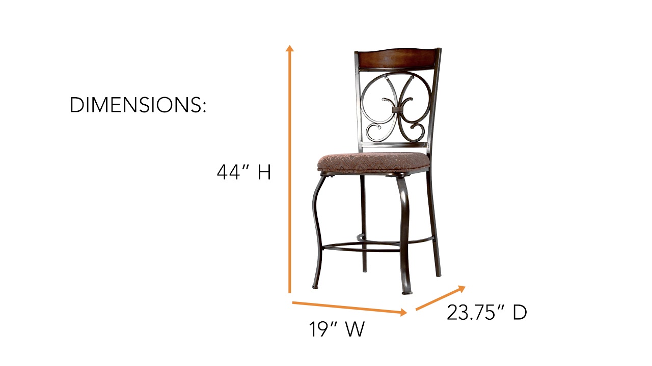 Ashley HomeStore | Glambrey Counter Height Bar Stool
