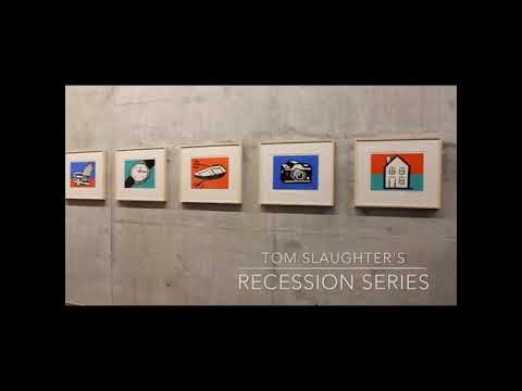 Tom Slaughter's Recession Series 1-4 | Art Installation of TS's iconic Recession series on concrete