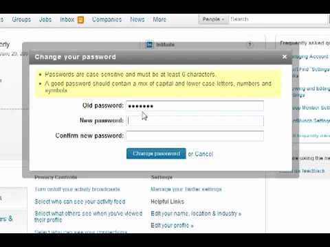 How to Change Your LinkedIn Password - Access 2 Learn