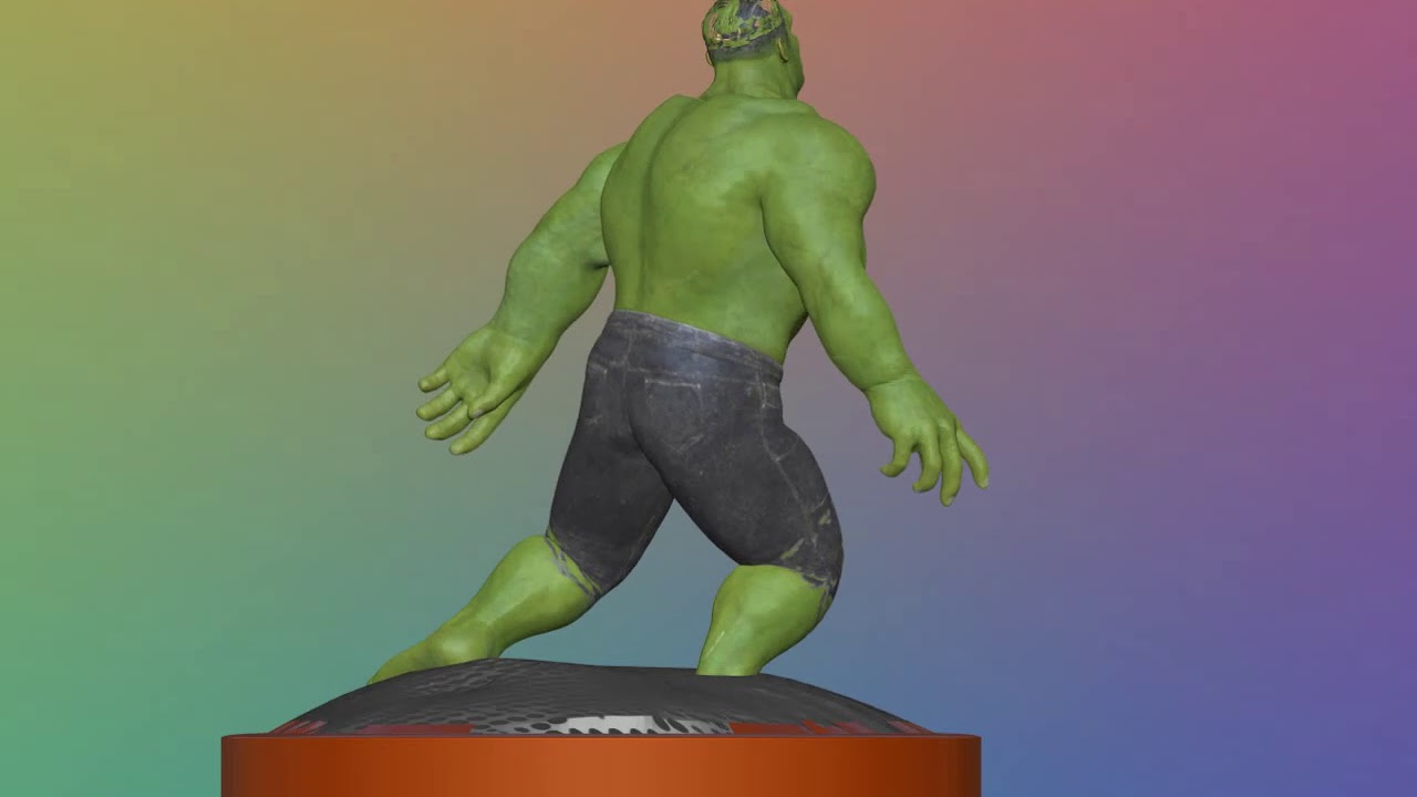 Hulk Posed 3D Printable Model