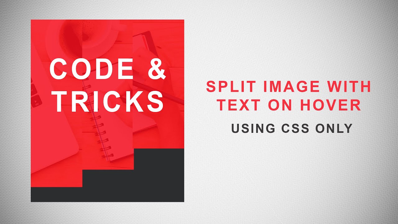 Split Image with Content Using CSS