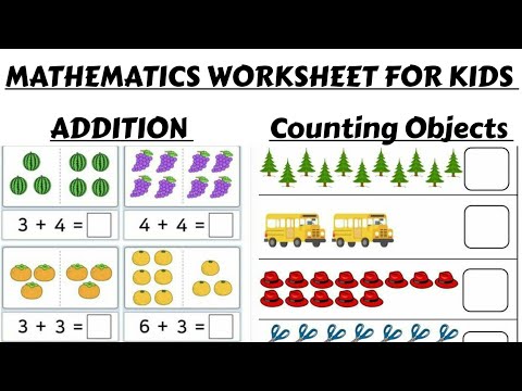Mathematics worksheets for nursery class | kindergarten worksheets #worksheetsforkids