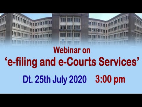 Webinar on 'e-filing and e-Courts Services'