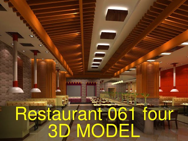 Restaurant 061 four 3D Model - FlatPyramid