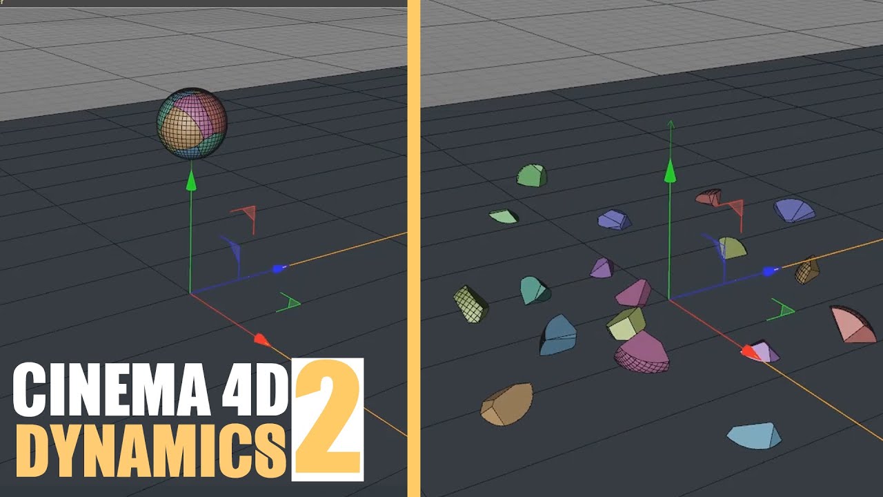 Cinema 4D - Dynamics for Beginners Tutorial #02