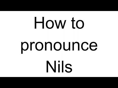 How to Pronounce Nils (Swedish)