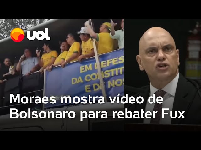 Fux vira alvo de recados após voto para absolver Bolsonaro