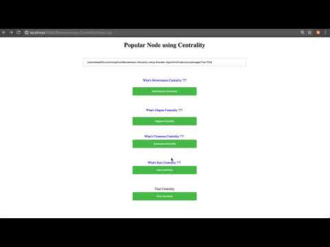 Calculate Betweeness Centrality, Closeness Centrality, Katz and DEgree CEntrality