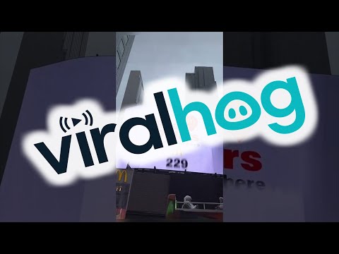 Massive McDonalds Menu Lights Up NYC || ViralHog