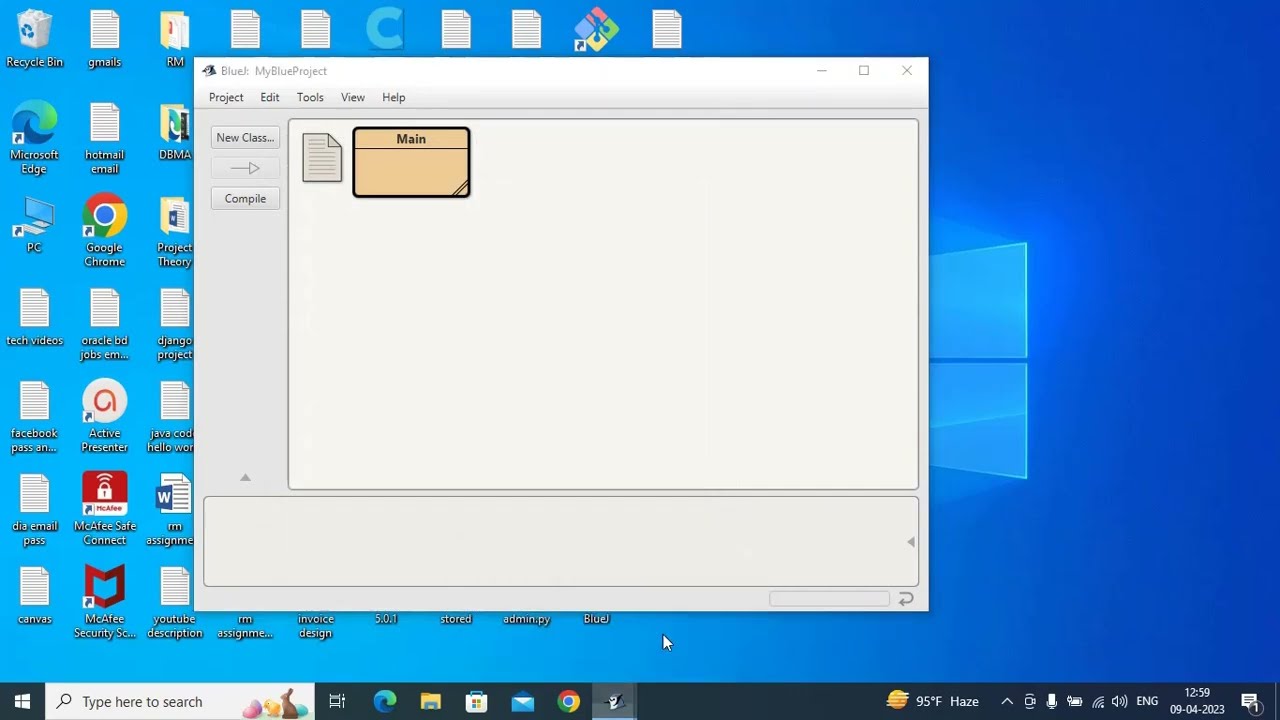 How to Run First Java Program Using BlueJ