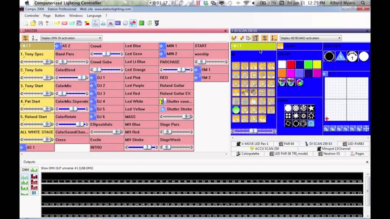 Patching Fixtures With Elation Compu