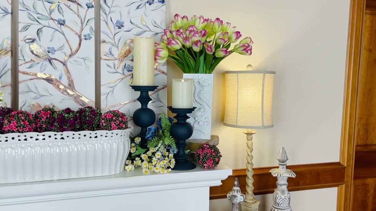 19” Green/Purple Silk w/ Real Touch Tulip Bundles, Set of 2