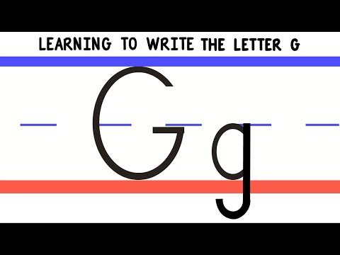 Write the Letter G - ABC Writing for Kids - Alphabet Handwriting by 123ABCtv