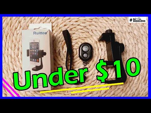 Cell Phone Tripod Mount with Bluetooth Remote Review