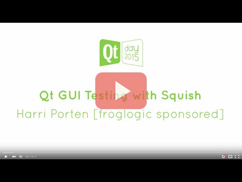Qt GUI Testing with Squish