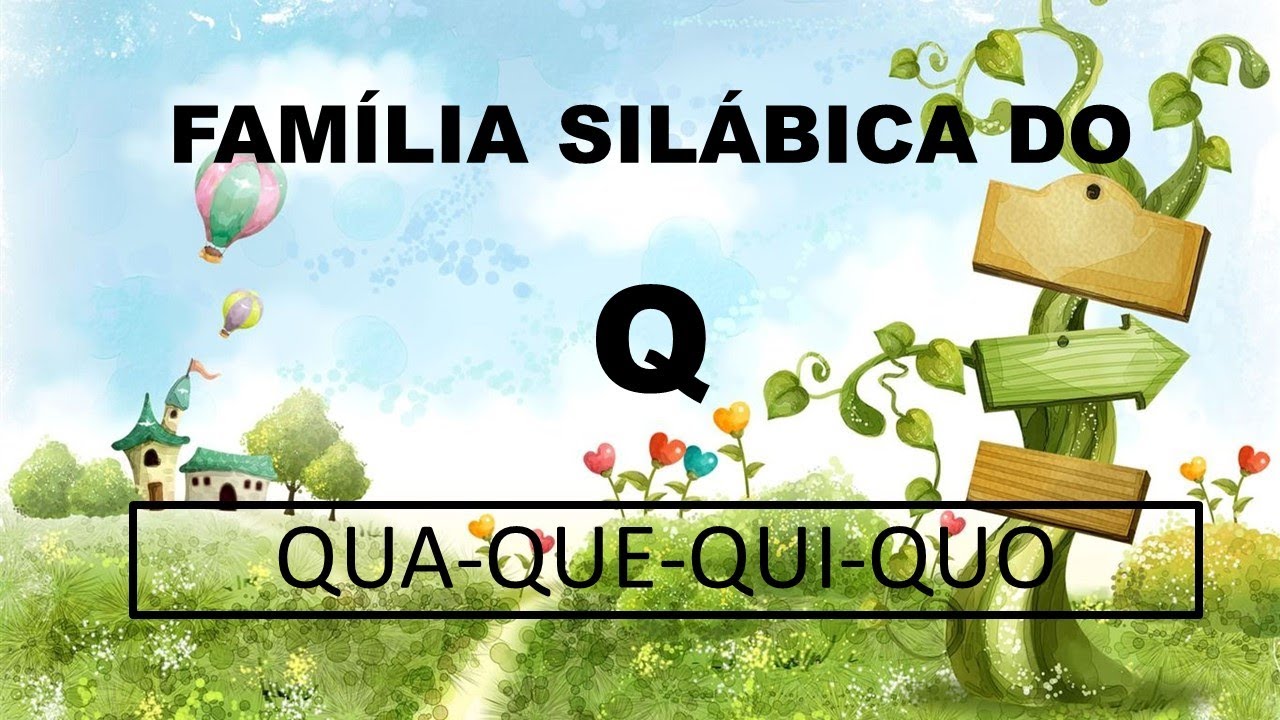 Família Silábica da letra Q - Atividades Educativas