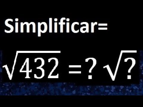square root of 432 . how to reduce the square root