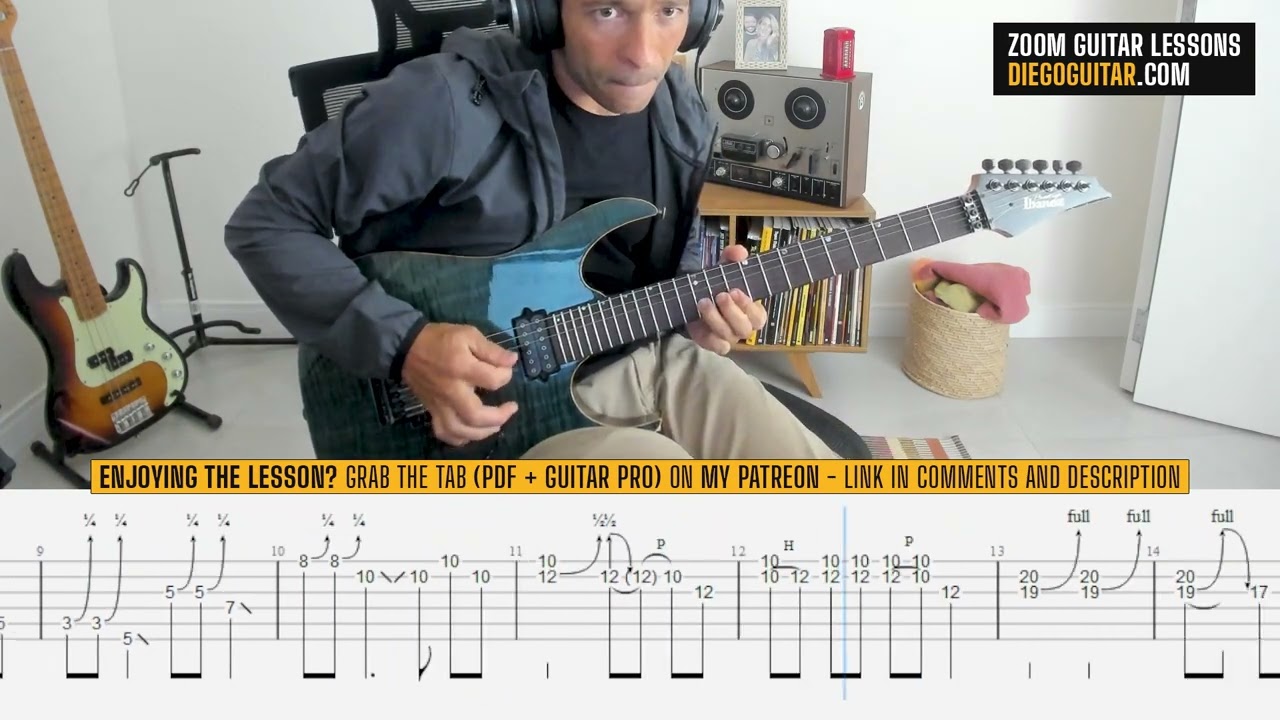 Bon Jovi Tim Pierce - Runaway Guitar Solo Lesson with TAB