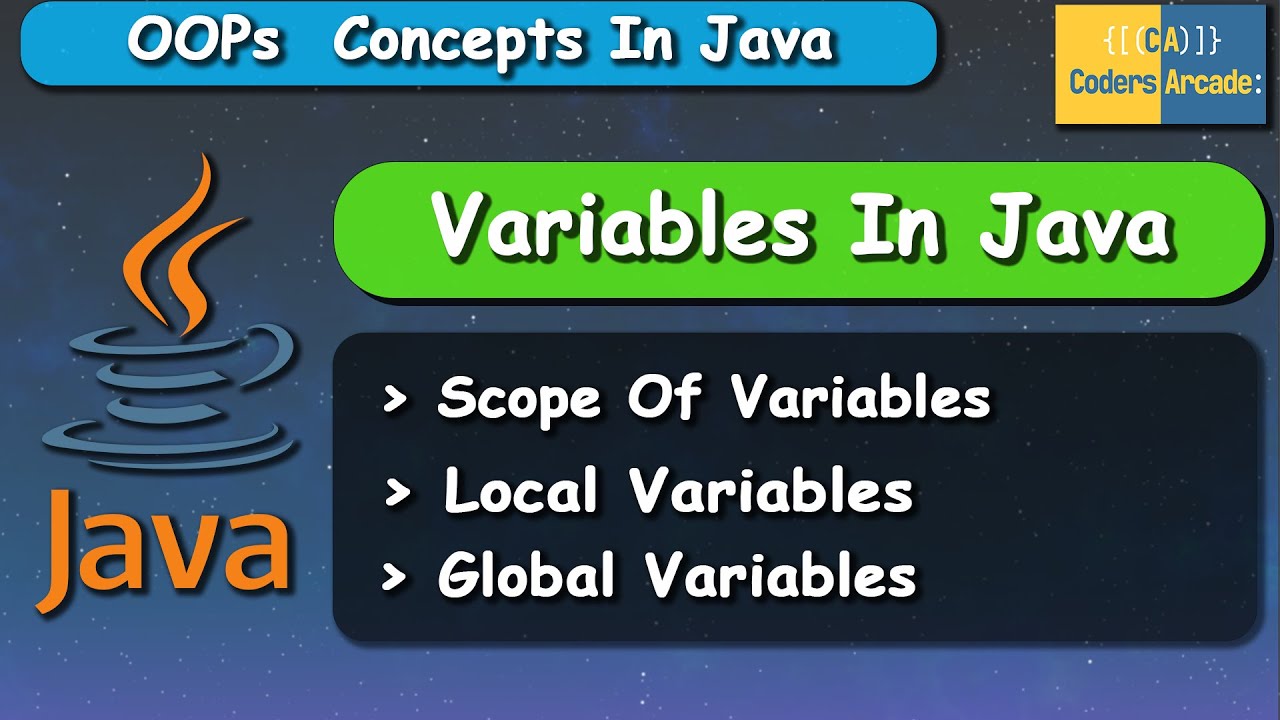 Local And Global Variables in Java || Java OOPs Cocepts