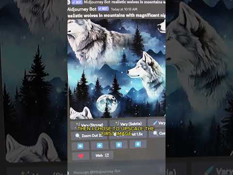 #Alloverprint Wolf Hooded Blanket Design with AI #printondemand Tutorial #shorts