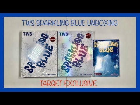 TWS Sparkling Blue Album Unboxing (all versions) Target Exclusive #tws #kpop #unboxing
