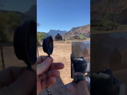 Great trick for finding values when plein air painting