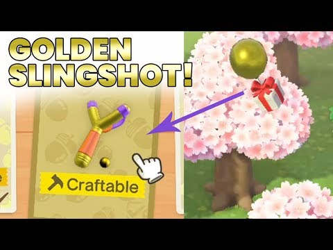 How to get GOLDEN SLINGSHOT Tool in Animal Crossing New Horizons?