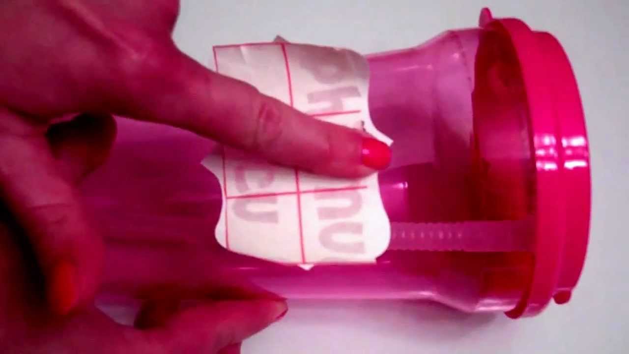 Applying Vinyl Phi Mu Decals to Cup