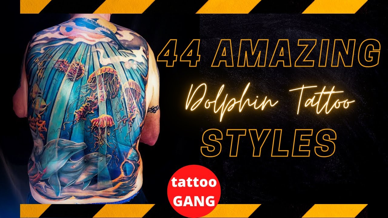 44 Amazing Dolphin Tattoo Styles