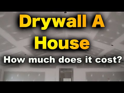 New Construction Drywall Price - How Much To Drywall A House (MATERIAL and LABOR)