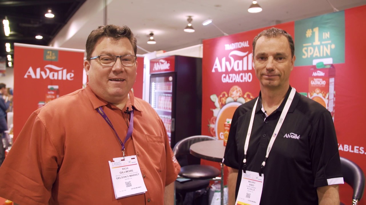 Gelson's Talks with Alvalle Gazpacho at the Natural Products Expo West 2019