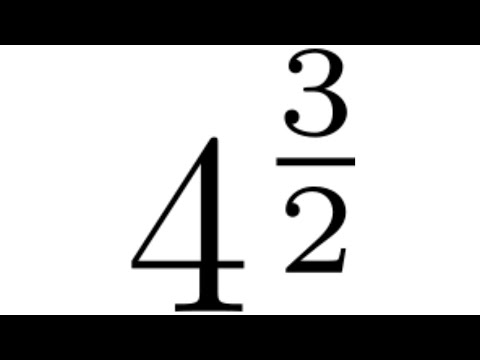Simplify 4^(3/2)