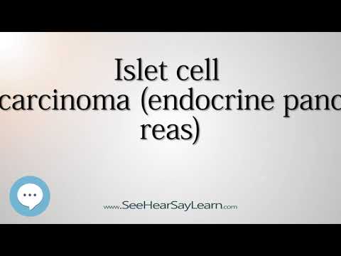Islet cell carcinoma endocrine pancreas pronounced Cancer Types SeeHearSayLearn 🔊