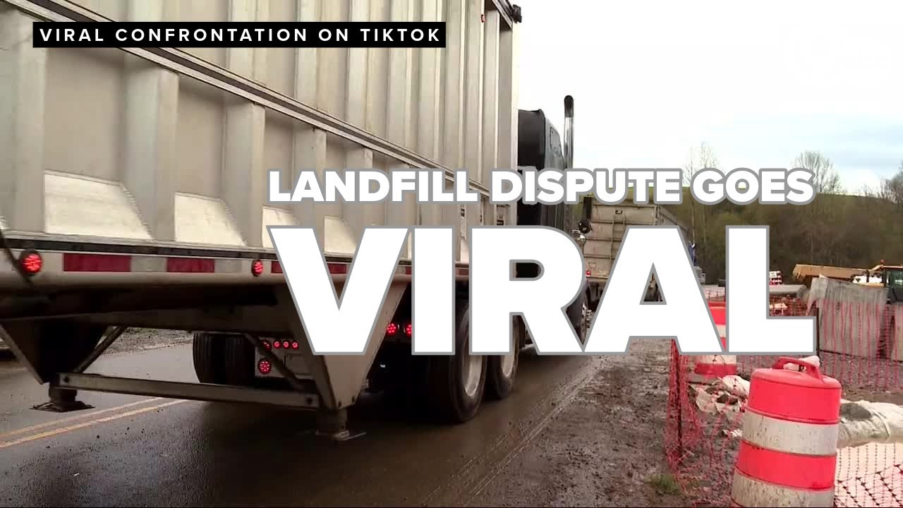 Trucker's viral TikTok video of landfill confrontation sparks national controversy