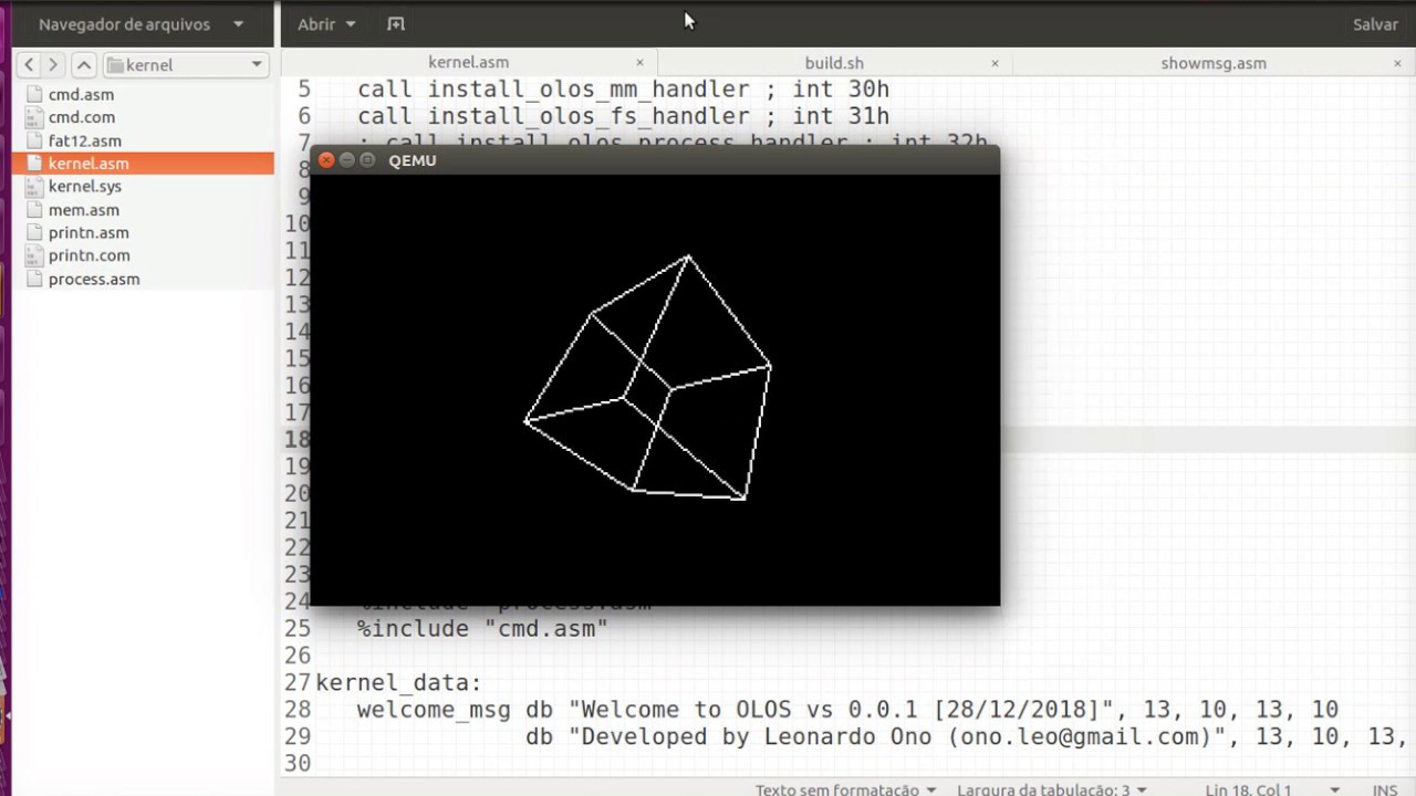 [Assembly 8086] OS dev from scratch - OLOS very simple 8086 real mode Operating System