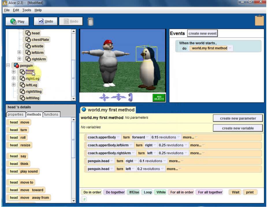 First program in Alice